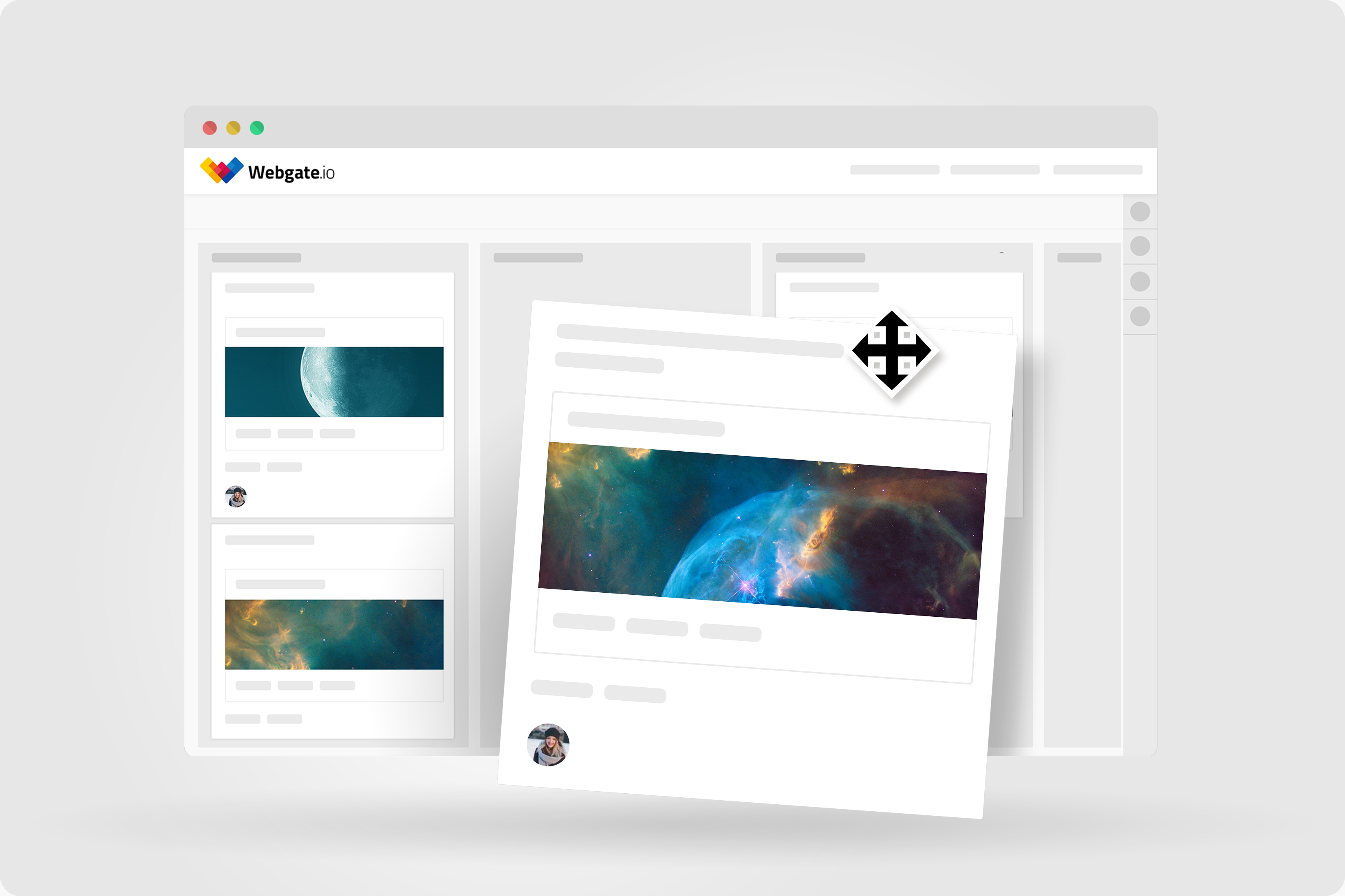 Create Kanban board cards directly from videos and comments